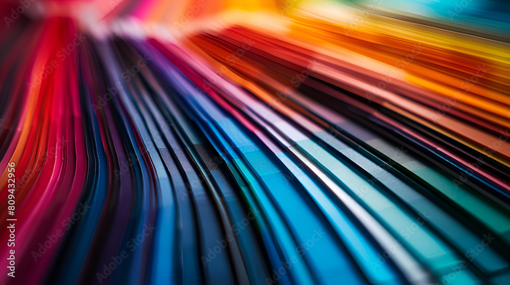 Open Pantone Sample Colors Catalogue, Color Swatch Booklet for Graphic ...