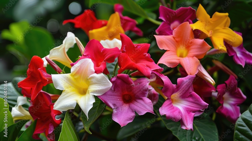 Mandevilla sanderi also known as Purple Trumpet Flower is an attractive ...