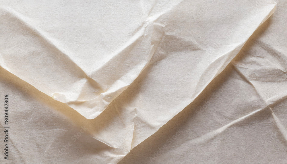 Beige white tissue paper texture backgrounds folded soft crumbled paper ...