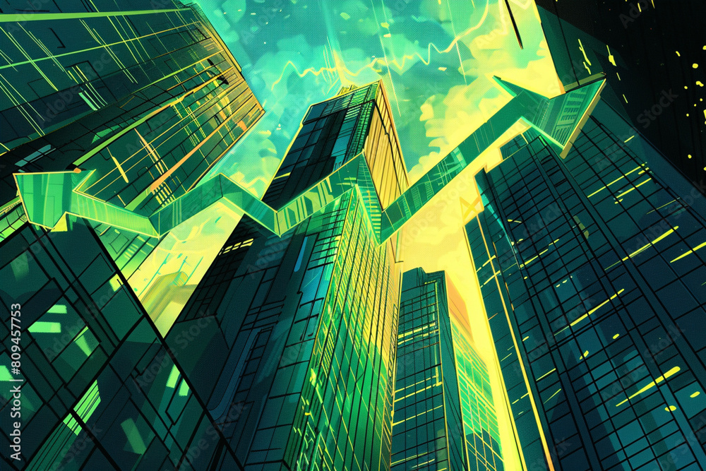 Business growth, success concept, increase investment profits, increase ...