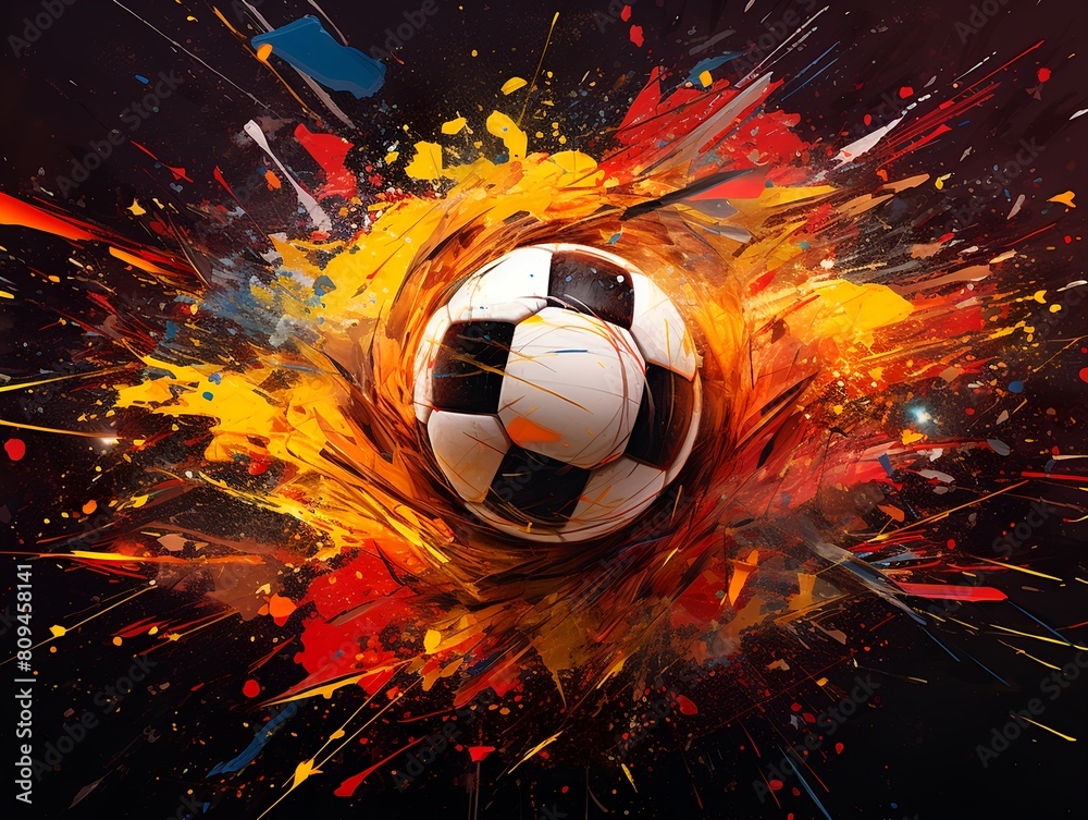 Abstract soccer ball background wallpaper for background, business ...
