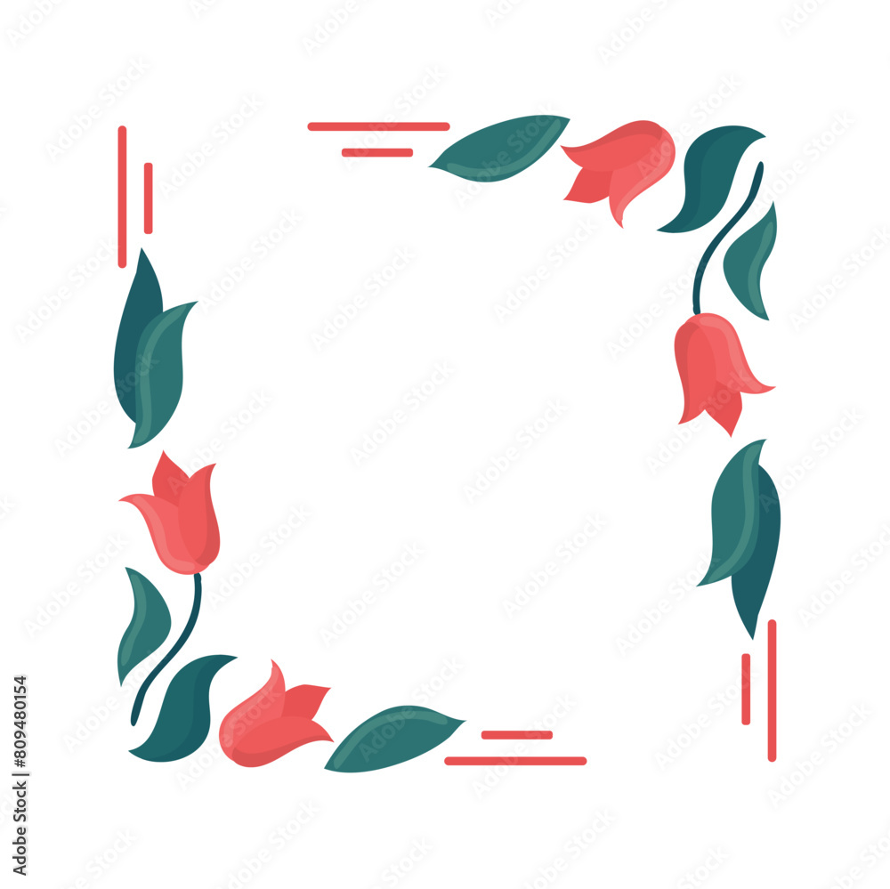 Floral border icon clipart isolated vector illustration Stock Vector ...