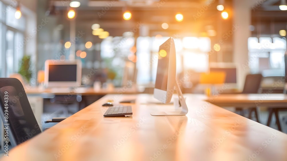 blurred office background. Blurred of office, for presentation ...