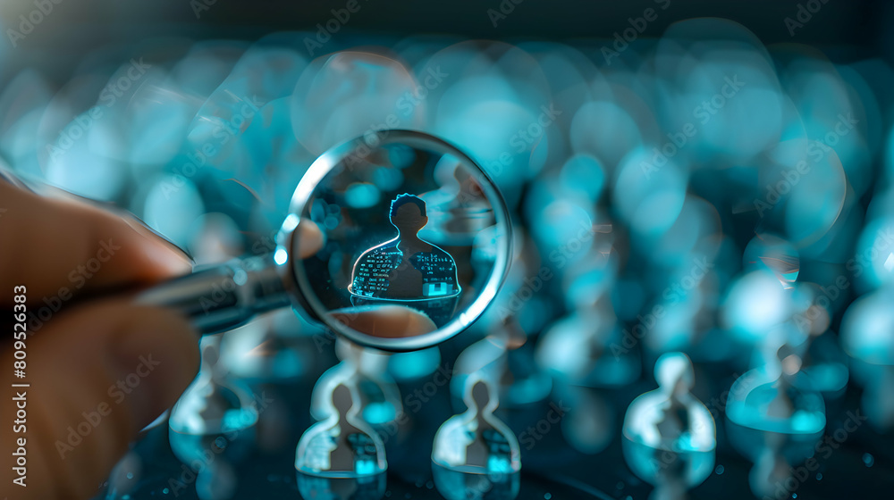 Photo realistic as HR Analyst Assessing Employee Data concept as An HR ...