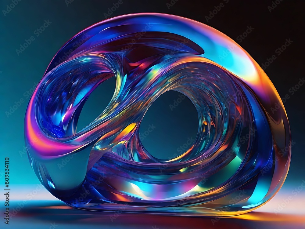 Illustrate a holographic Klein bottle, a non-orientable surface with no ...