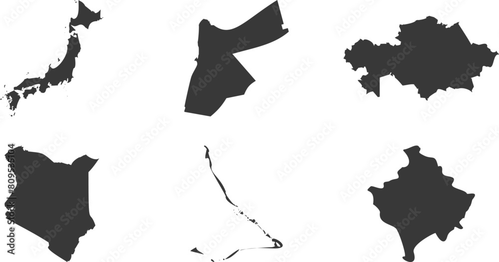 World Maps Icon pictogram symbol visual illustration Set Stock Vector ...