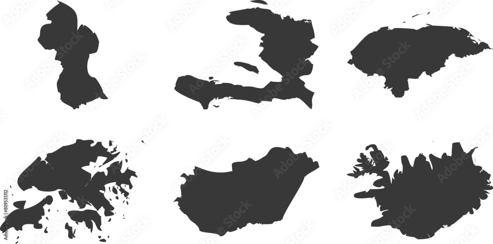 World Maps Icon pictogram symbol visual illustration Set Stock Vector ...