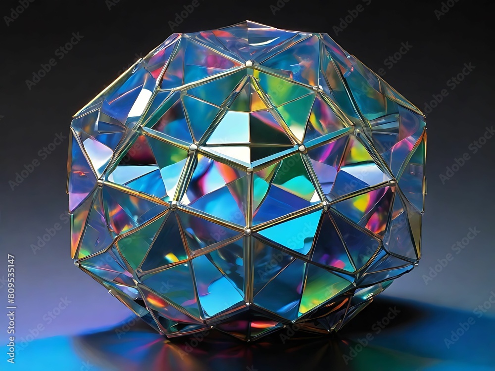 Construct a holographic truncated dodecahedron, a polyhedron with ...
