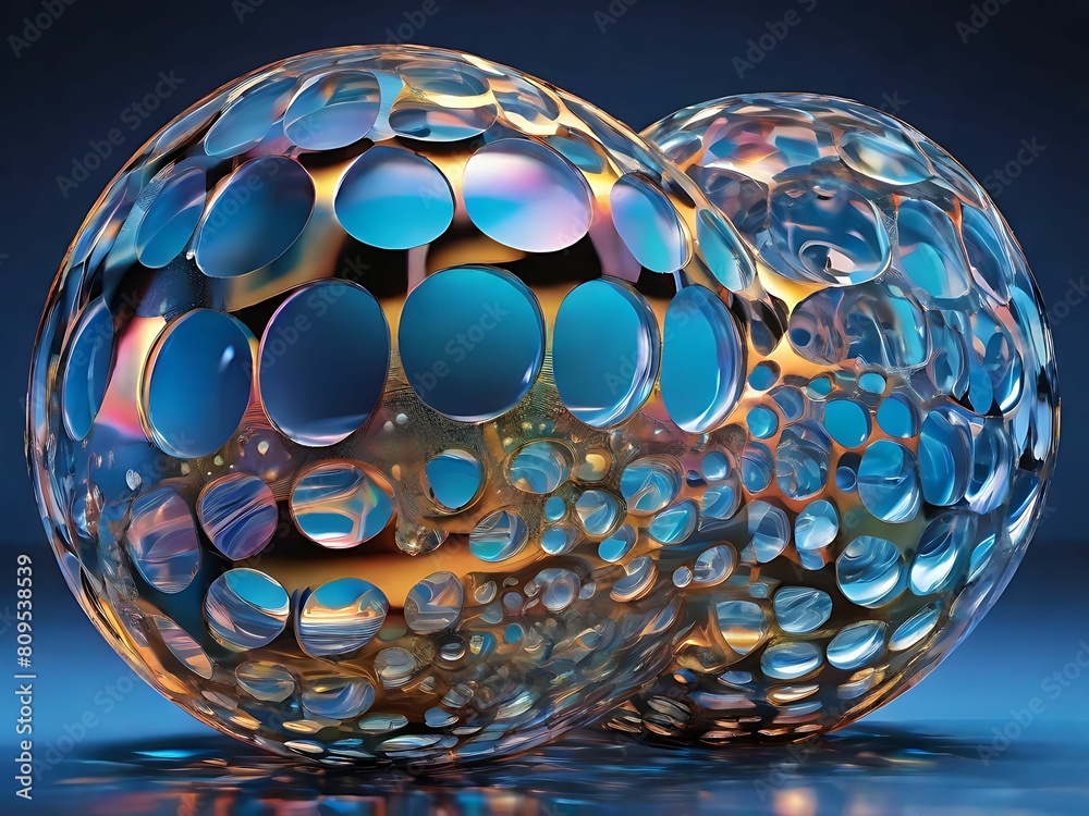 Design a holographic Apollonian sphere packing, with spheres arranged ...