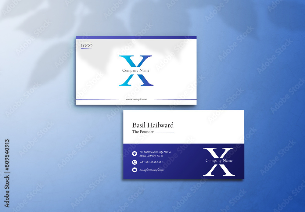 Business Card Stock Template | Adobe Stock