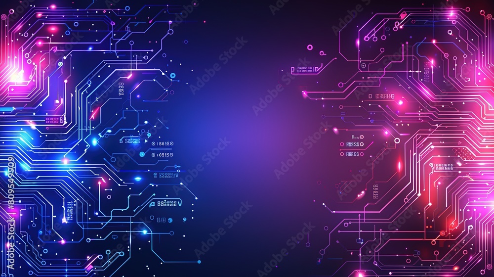 Futuristic high-definition digital fusion, clever integration of ...