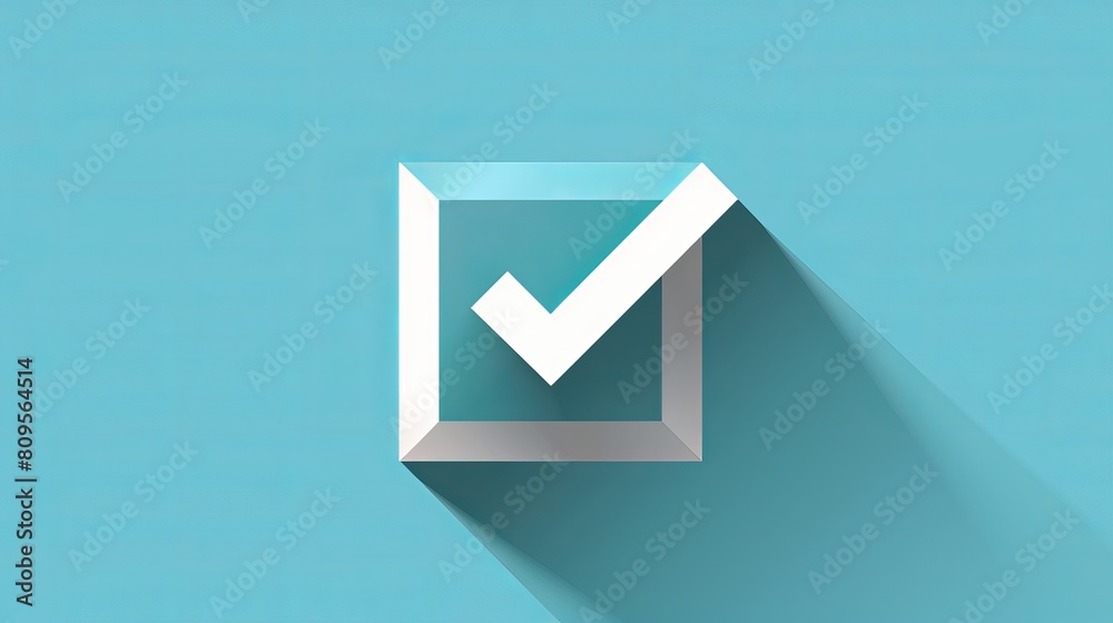 Checkmark with a Shadow Icon: A checkmark with a subtle shadow effect ...