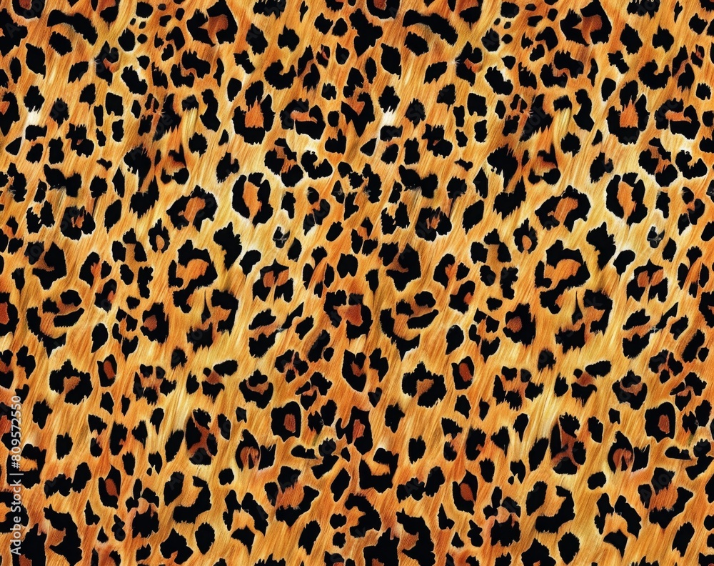 leopard print fabric texture, seamless pattern, high resolution Stock ...