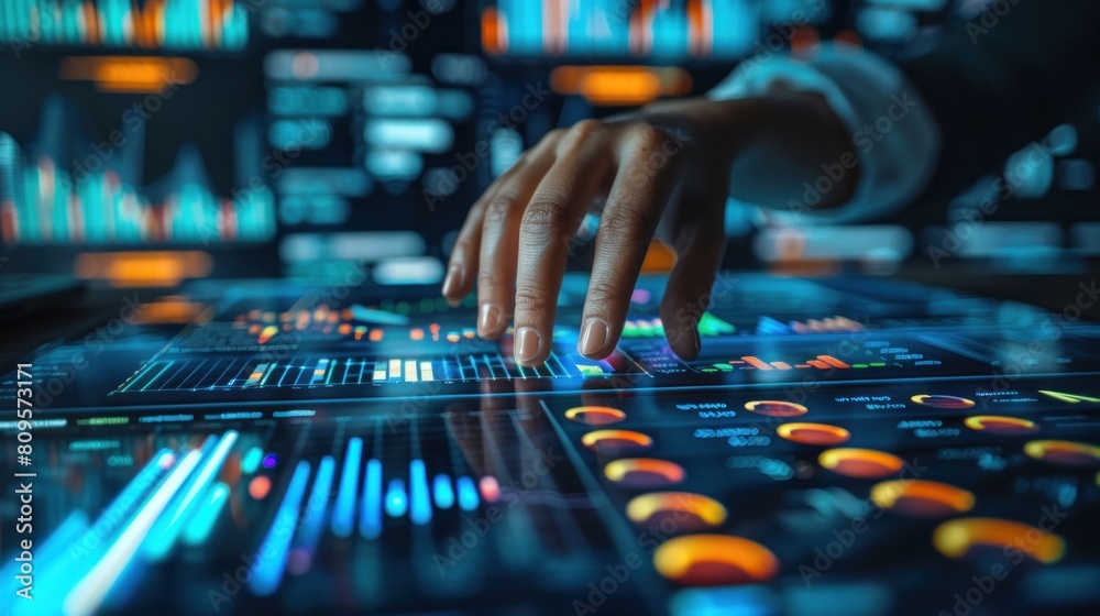 Business data analysis dashboard Future digital marketing technology ...