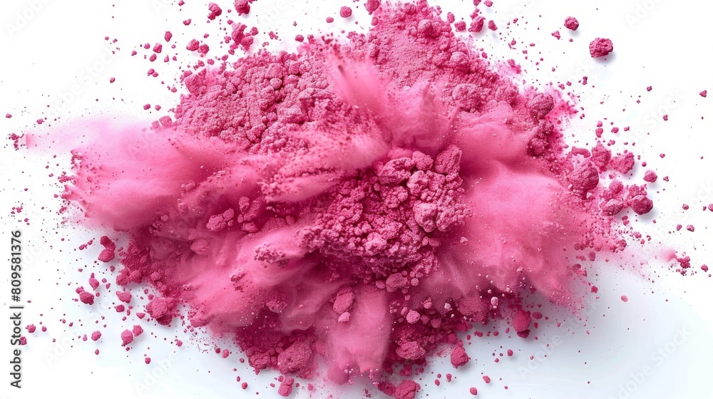 Colorful powder explosion splash, white background, abstract colorful ...