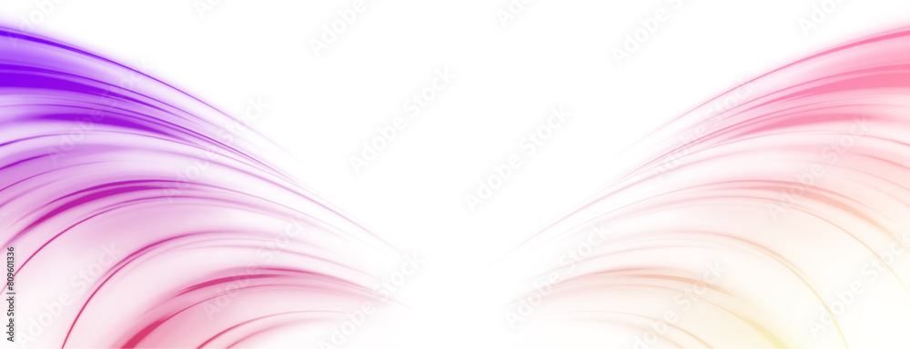 Abstract neon rays of light on a transparent background in PNG format ...