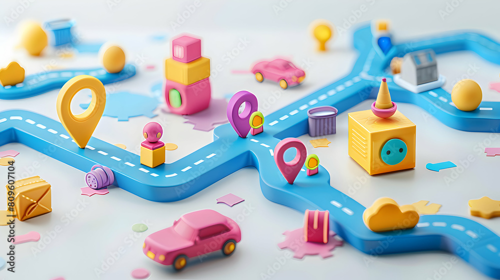 3D cute cartoon icon as Customer Journey Mapper Streamlining ...