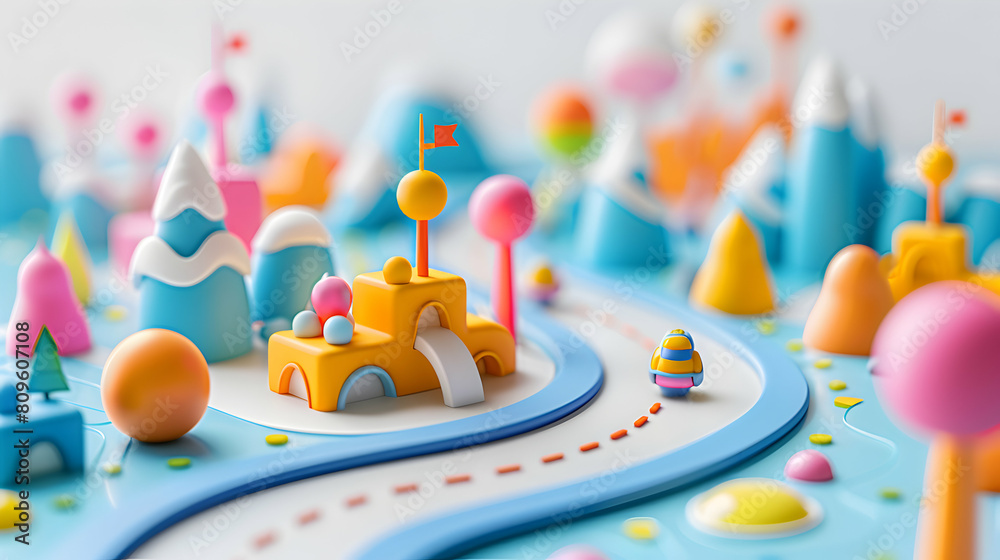 3D cute cartoon icon as Customer Journey Mapper Streamlining ...