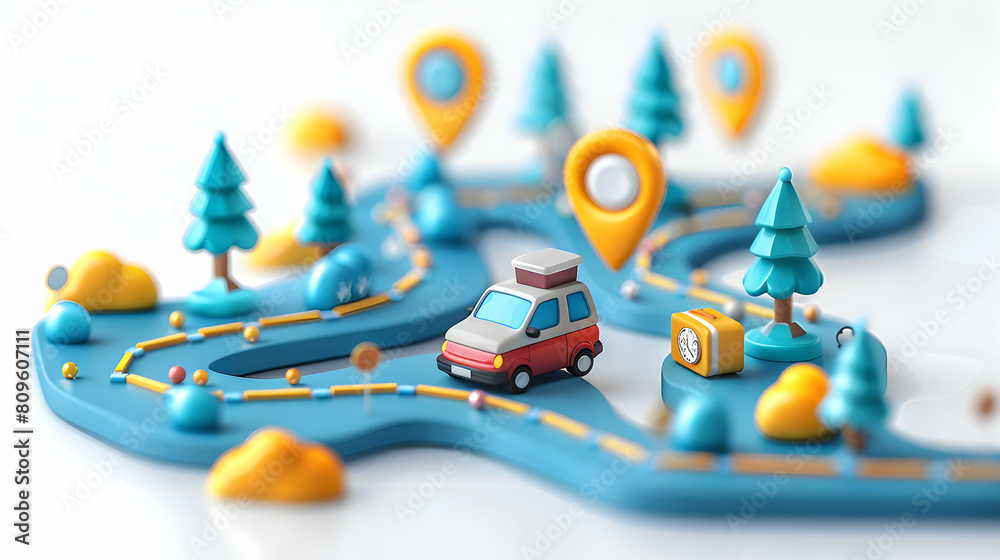 3D cute cartoon icon as Customer Journey Mapper Streamlining ...