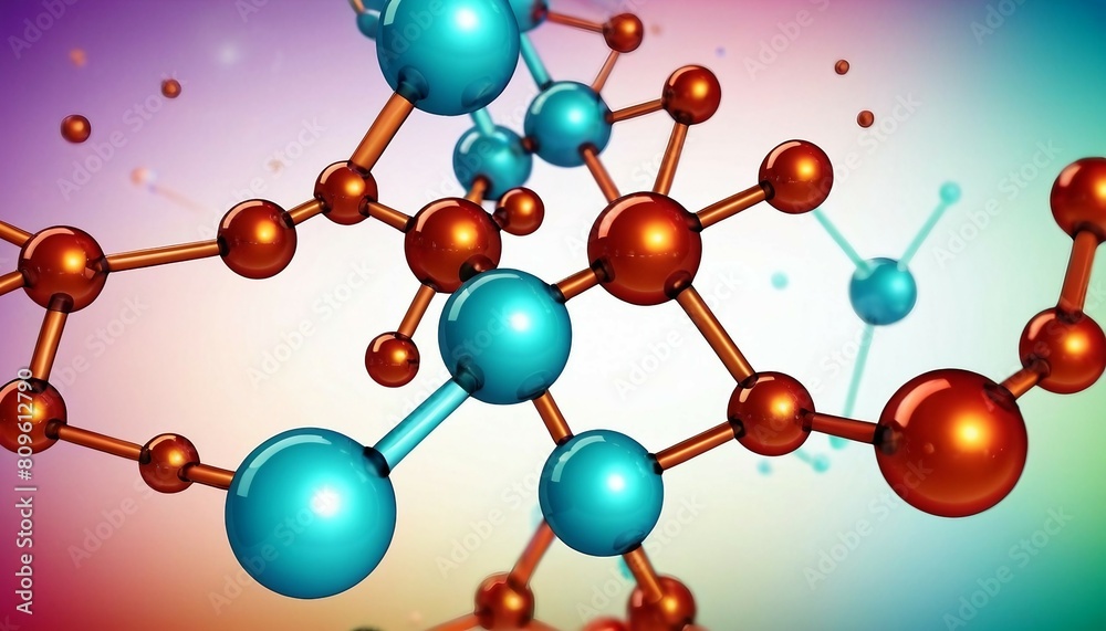 Atomic Connectivity: Abstract Molecular Structure Background ...