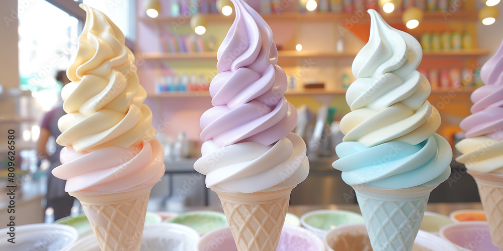 Wunderbar Softeis Mit Eismaschine Ebenbild