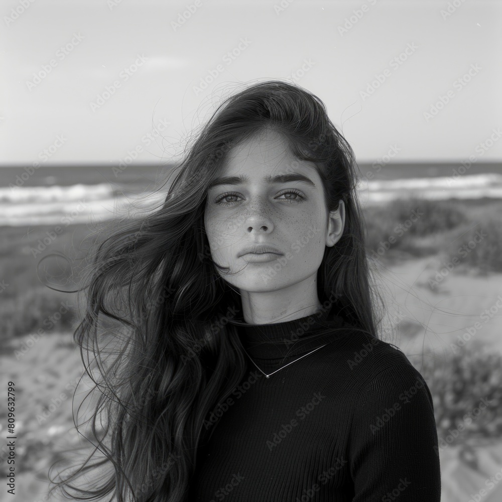 Beauty Charming Indian Woman with beautiful dark hair open posing for a ...