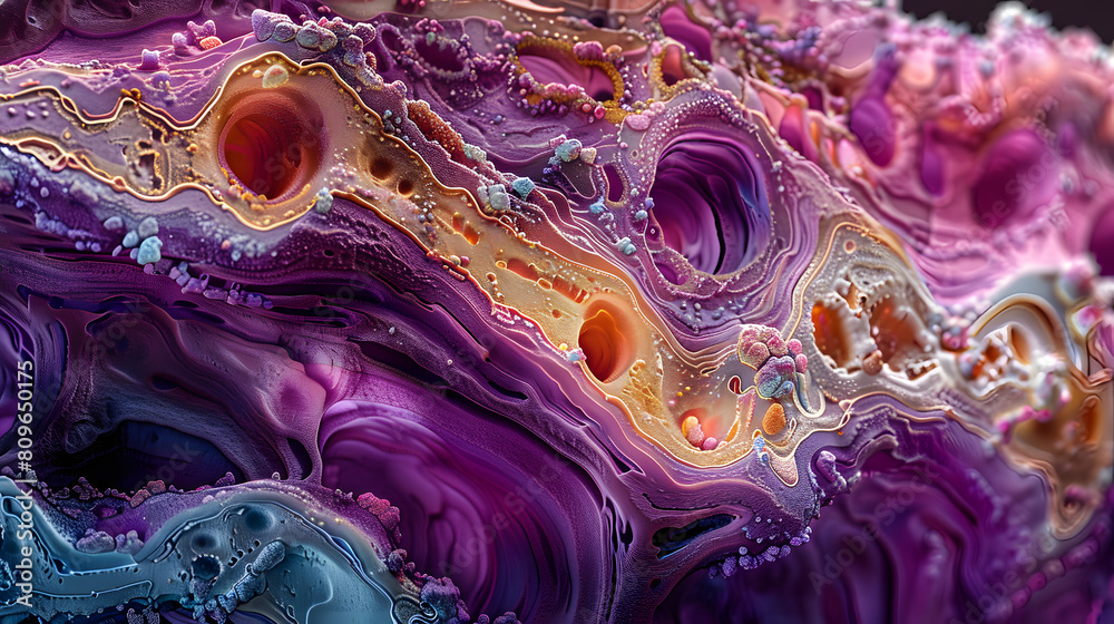 A high-resolution image capturing the histological features of the ...