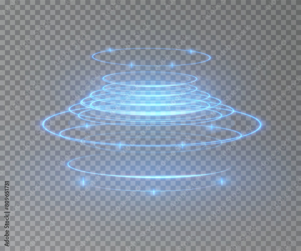 Collection of futuristic hud podiums or portals blue or neon HUD PNG ...