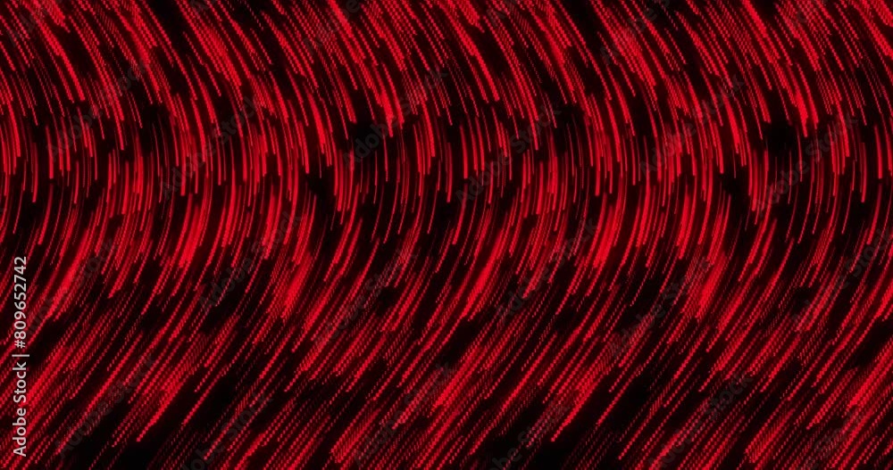 curve wavy particle lines moving and flowing in one direction. Abstract ...