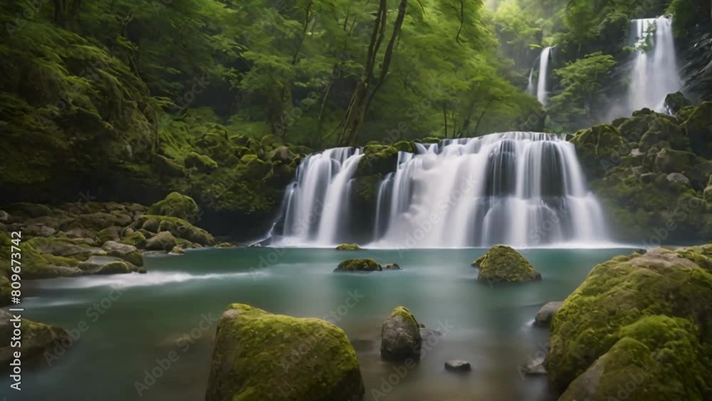 Immerse yourself in the mesmerizing allure of HD Ethereal Cascades ...