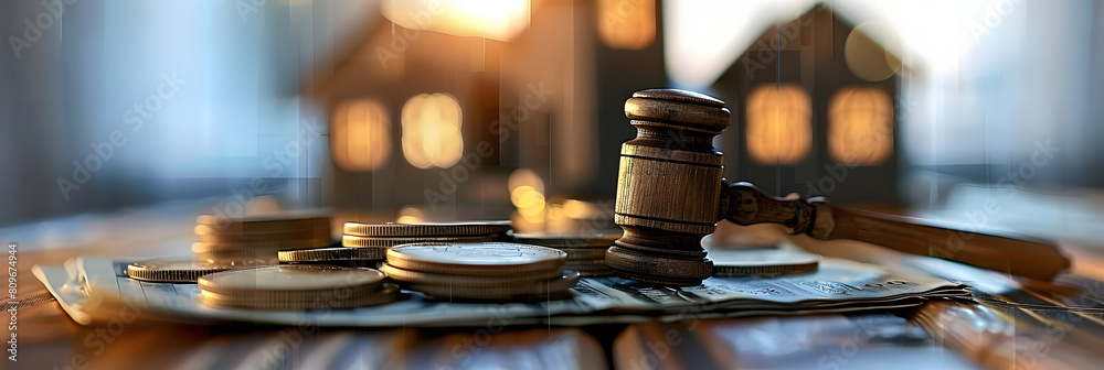 Legal auction for real estate properties involving taxes profits and ...