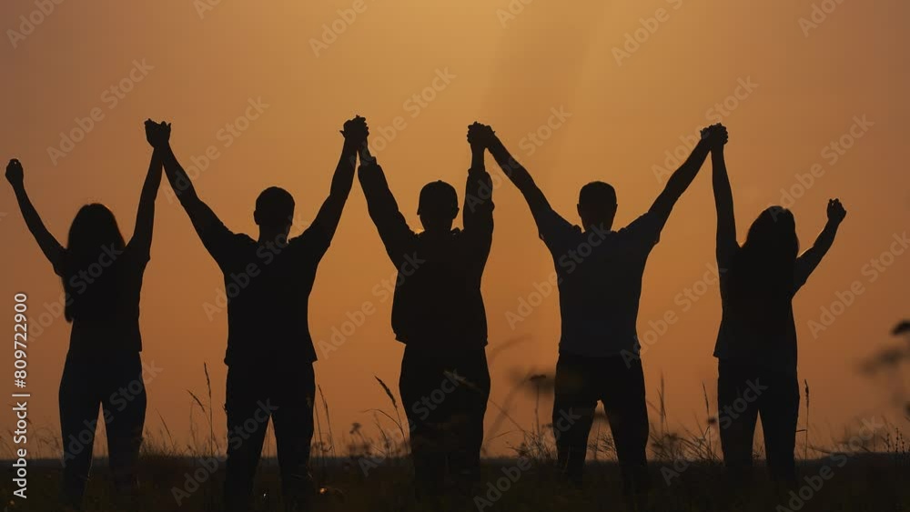 Success team hands up. business a team teamwork concept. group of ...