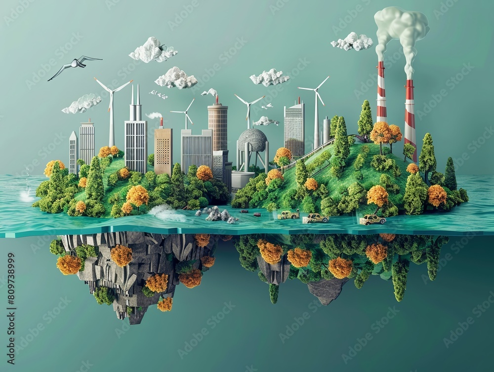 Illustrate a dynamic infographic featuring a side view comparison of ...