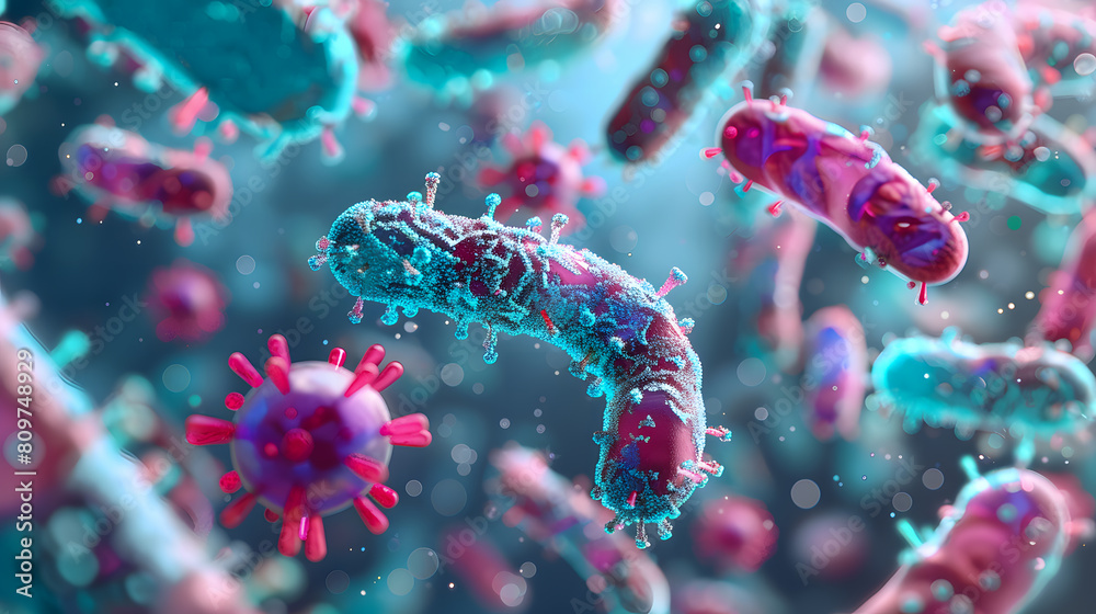 Abstract bacteria, probiotics, gram positive bacteria bacteria and ...