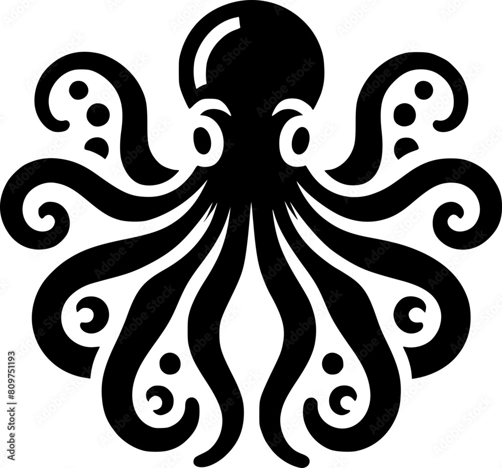 Octopus SVG, Octopus PNG, Octopus Silhouette, Ocean SVG, Octopus ...