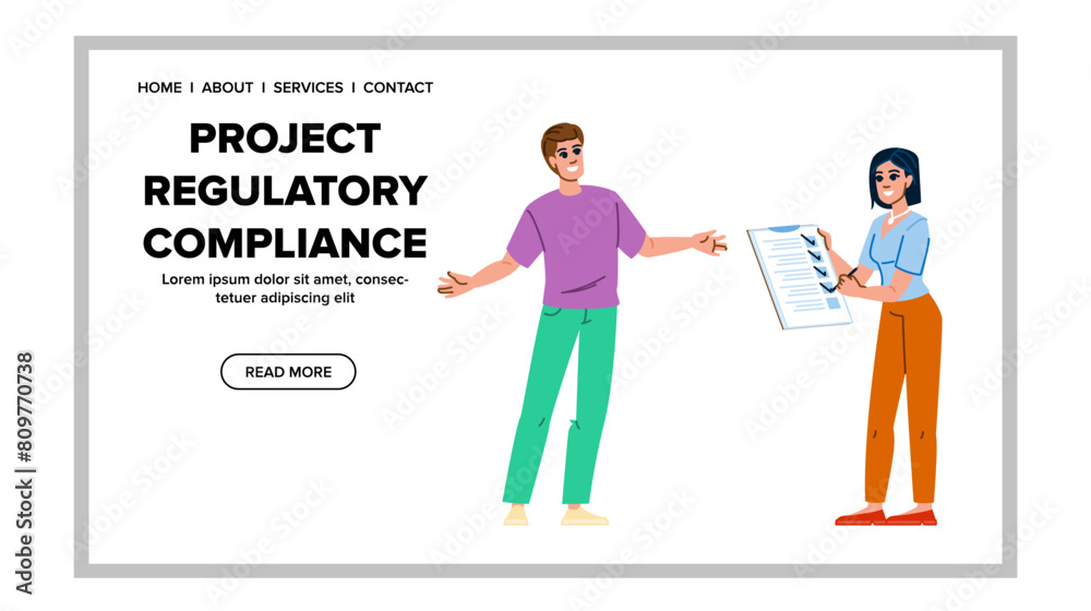 requirements project regulatory compliance vector. policies governance ...