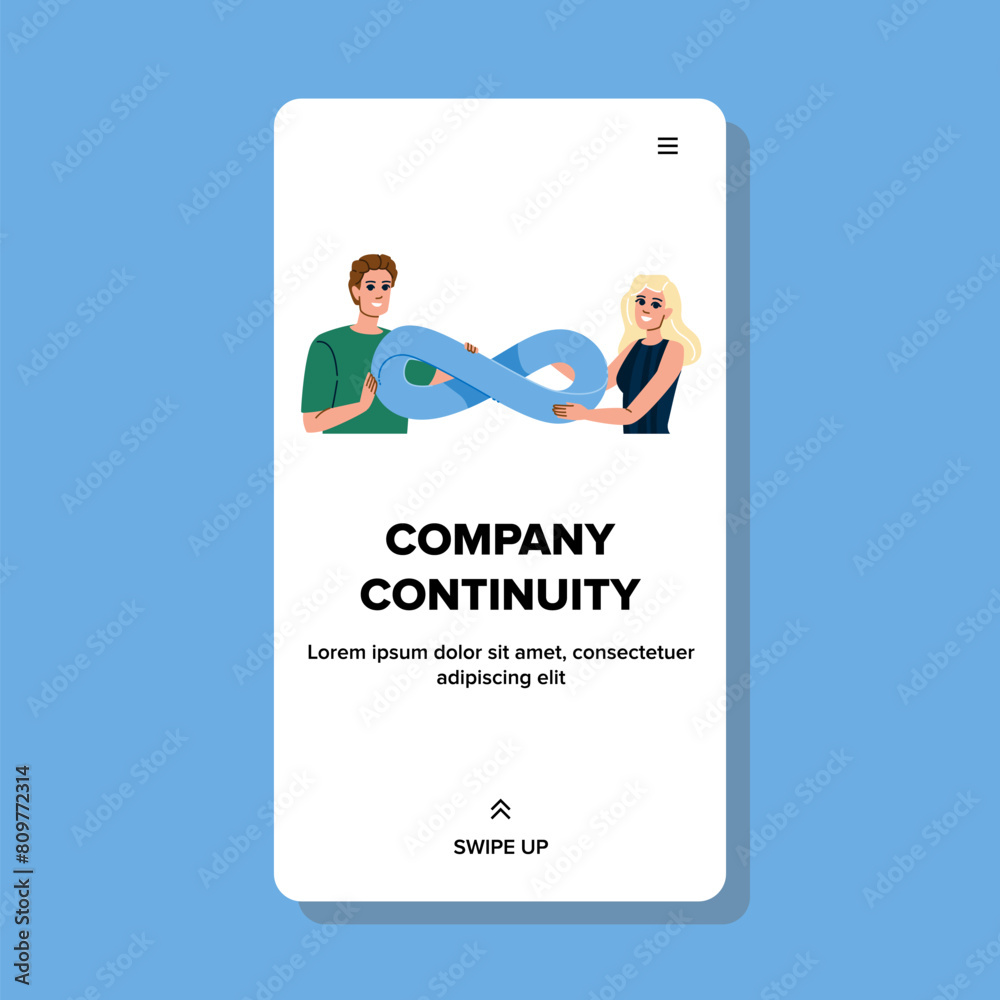 strategy company continuity vector. planning recovery, response risk ...
