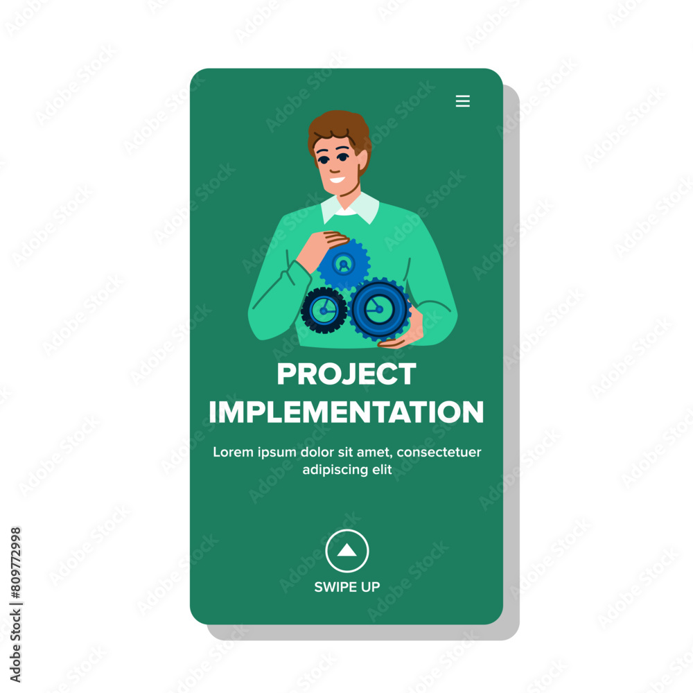 budget project implementation vector. stakeholders monitoring ...