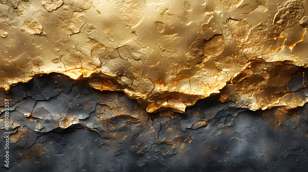 golden background, gold texture, golden surface, Glowing and shiny ...