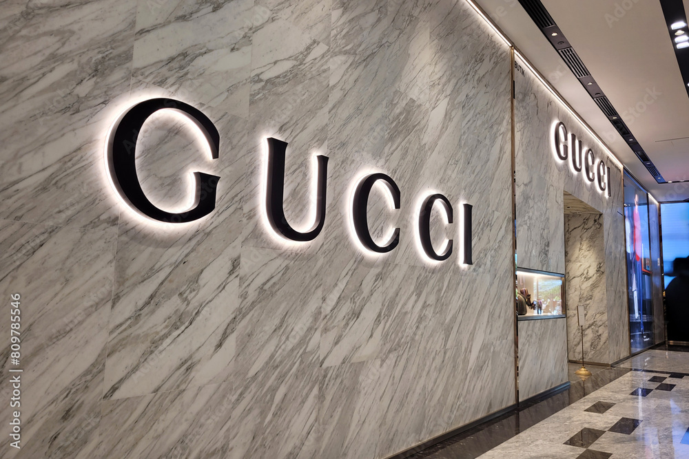 Kuala Lumpur, Malaysia - 13 Feb 2024: Exterior signage of the Gucci ...