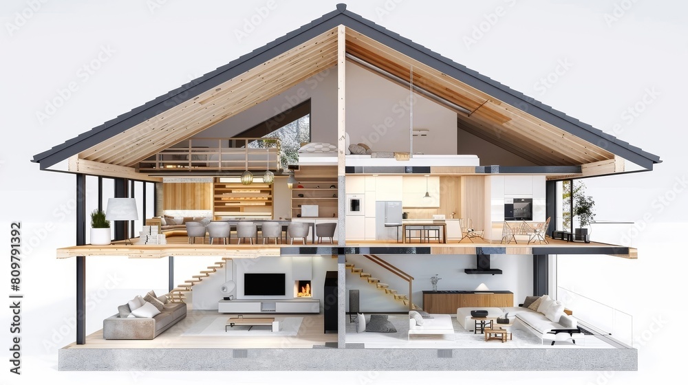 Highly Energy-Efficient Cross-Section of a Passive House with Advanced ...