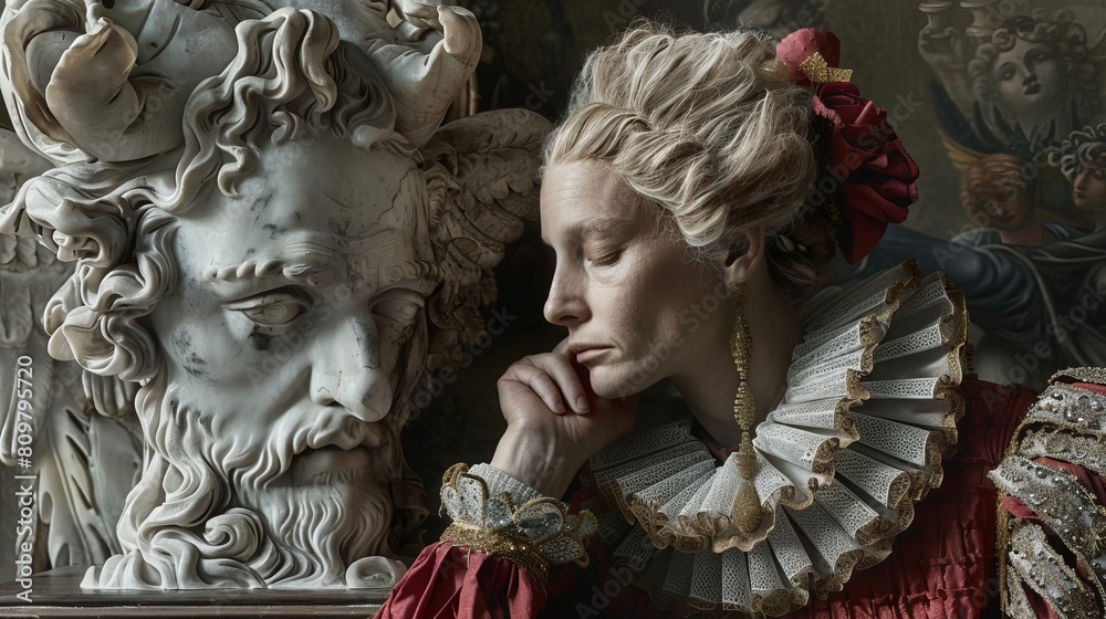 The art of the Renaissance, portrayed in magazine photography style ...