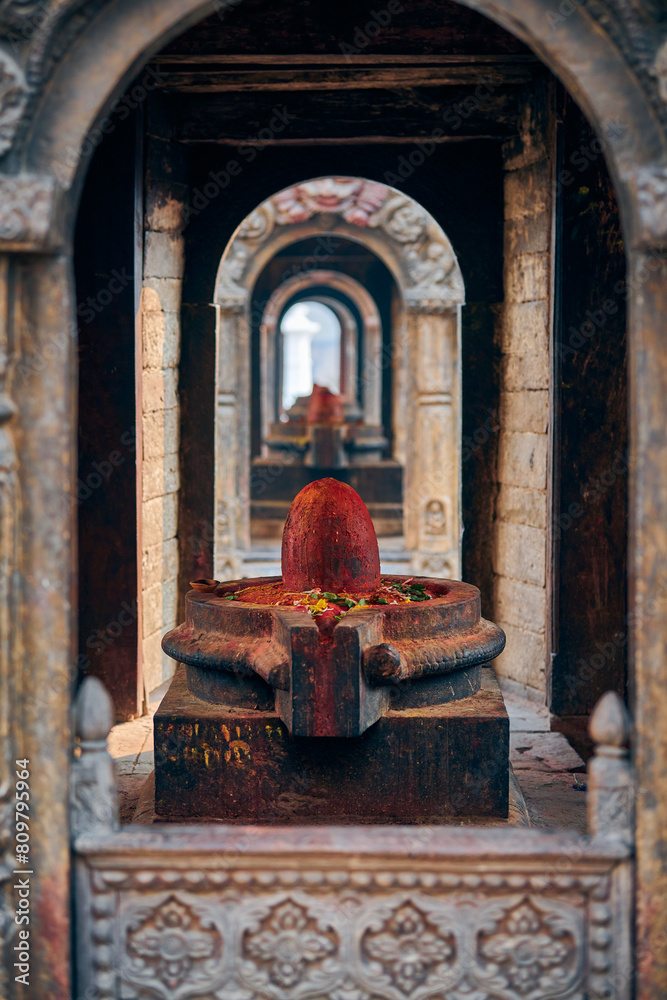 Ancient votive shrine of Pandra Shivalaya with Shiva Lingam in ...