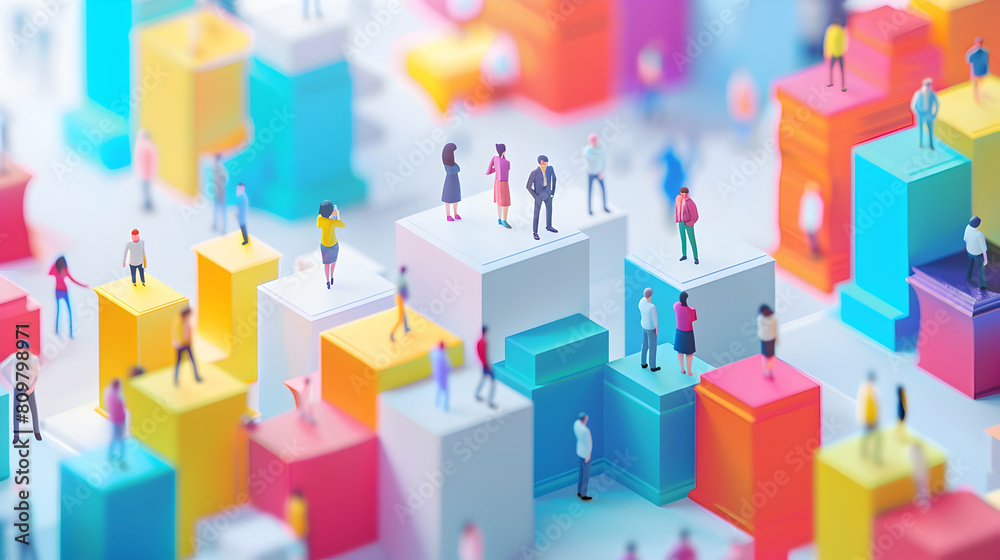 3D cute icon as Leadership Feedback and Performance Review concept as ...