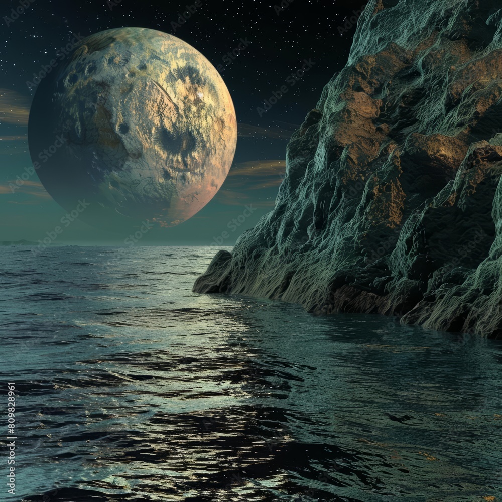A rogue planet, wandering without a star, hosts an underground ocean ...