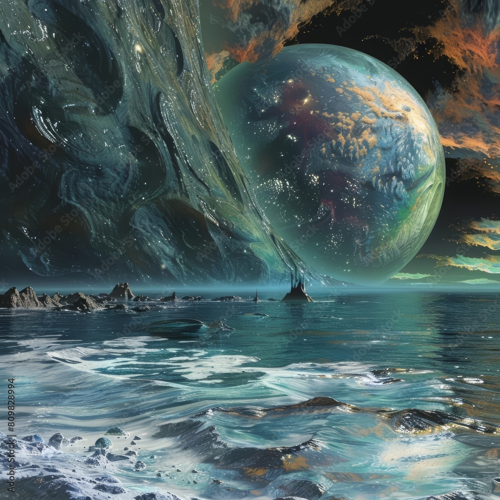 A rogue planet, wandering without a star, hosts an underground ocean ...