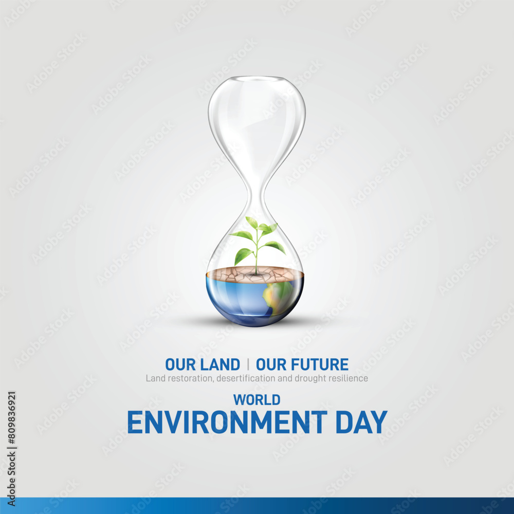 World Environment Day 2024 concept - Land restoration, desertification and drought resilience ...