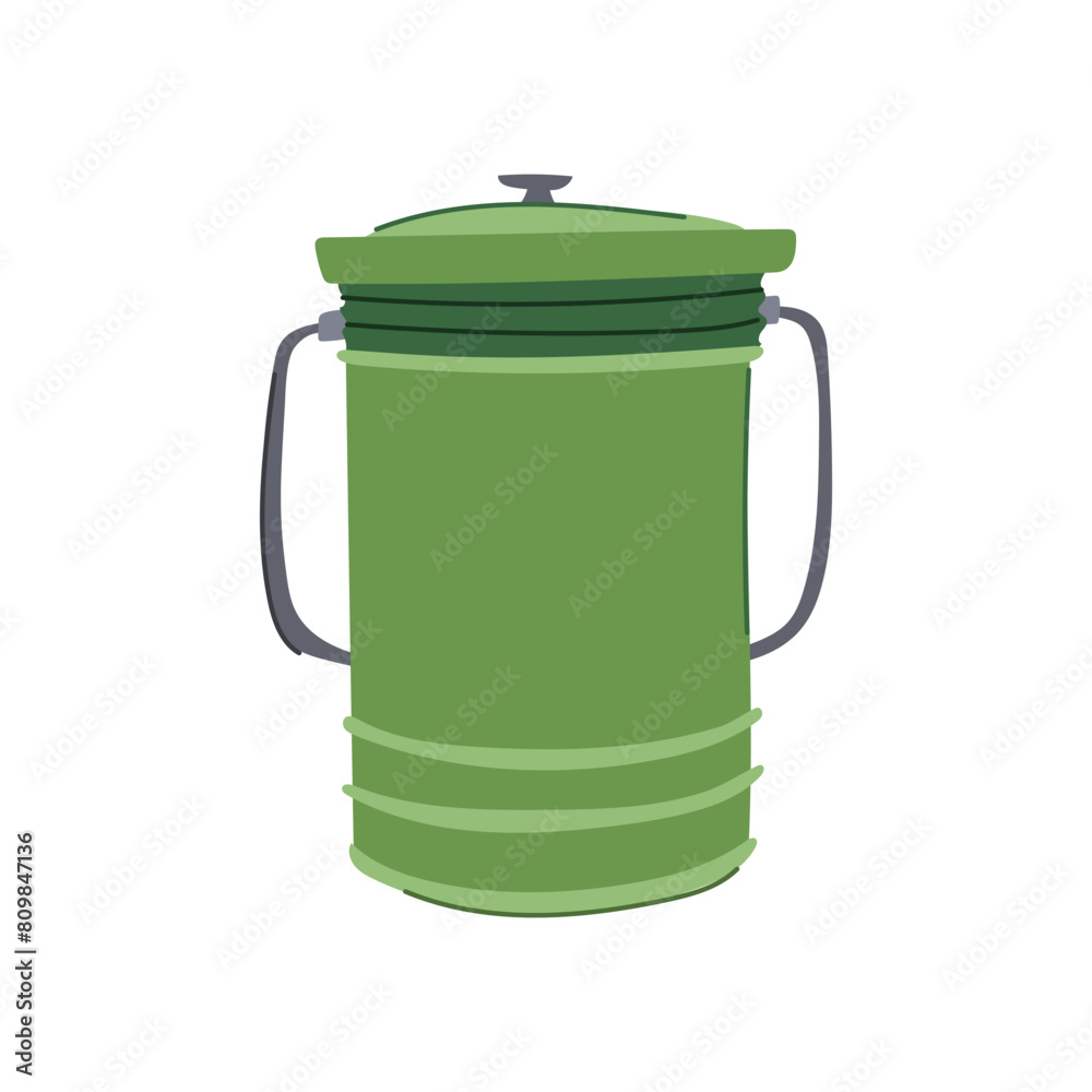 recycle compost bin cartoon. kitchen fertilizer, soil fruit, green ...