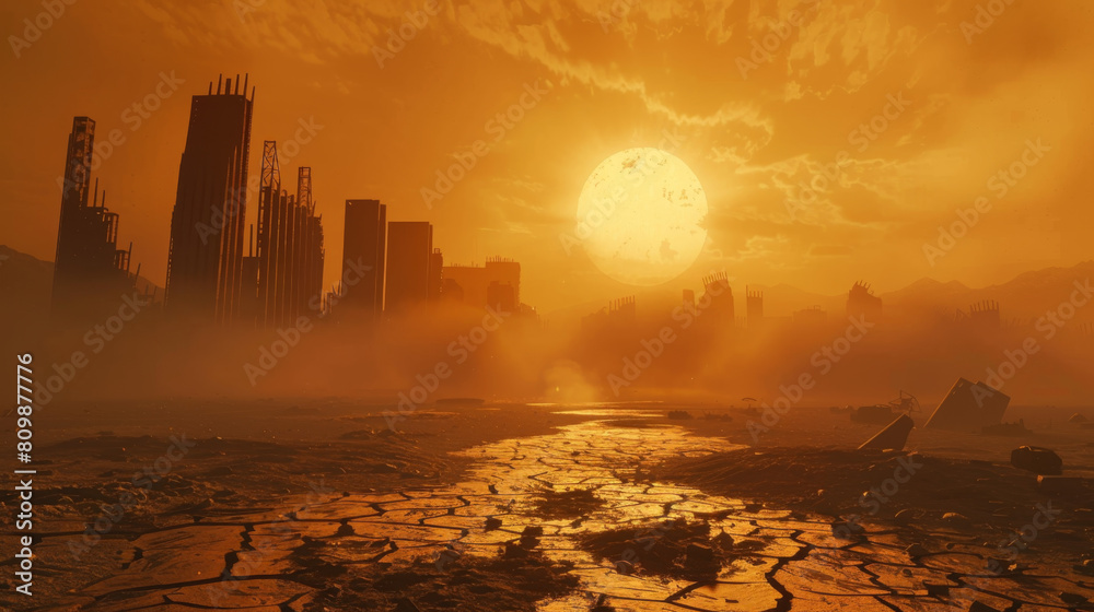 Change's relentless onslaught; the parched, fissured earth lies ...