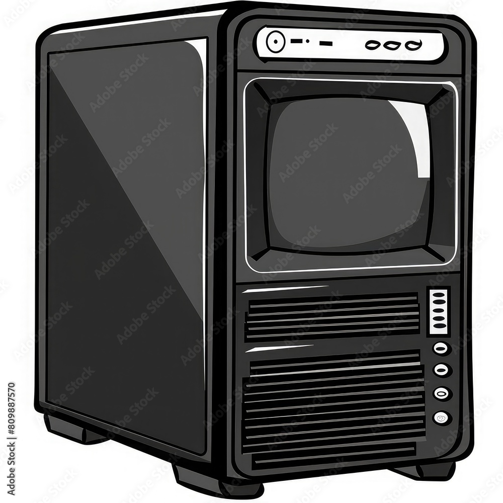 Computer icon clipart, black clipart, white background --no apple logo ...